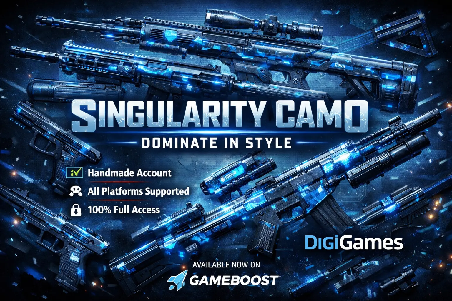 Buy 🛡️ BlackOps 7 Handmade Singularity Camo 30/30 | 100% Safe for $59. ...