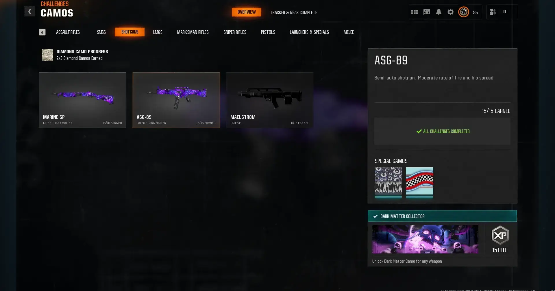 Buy 🎮 BO6 / WZ4 Account – Dark Matter | 33 META Weapons | 500+ Camo ...