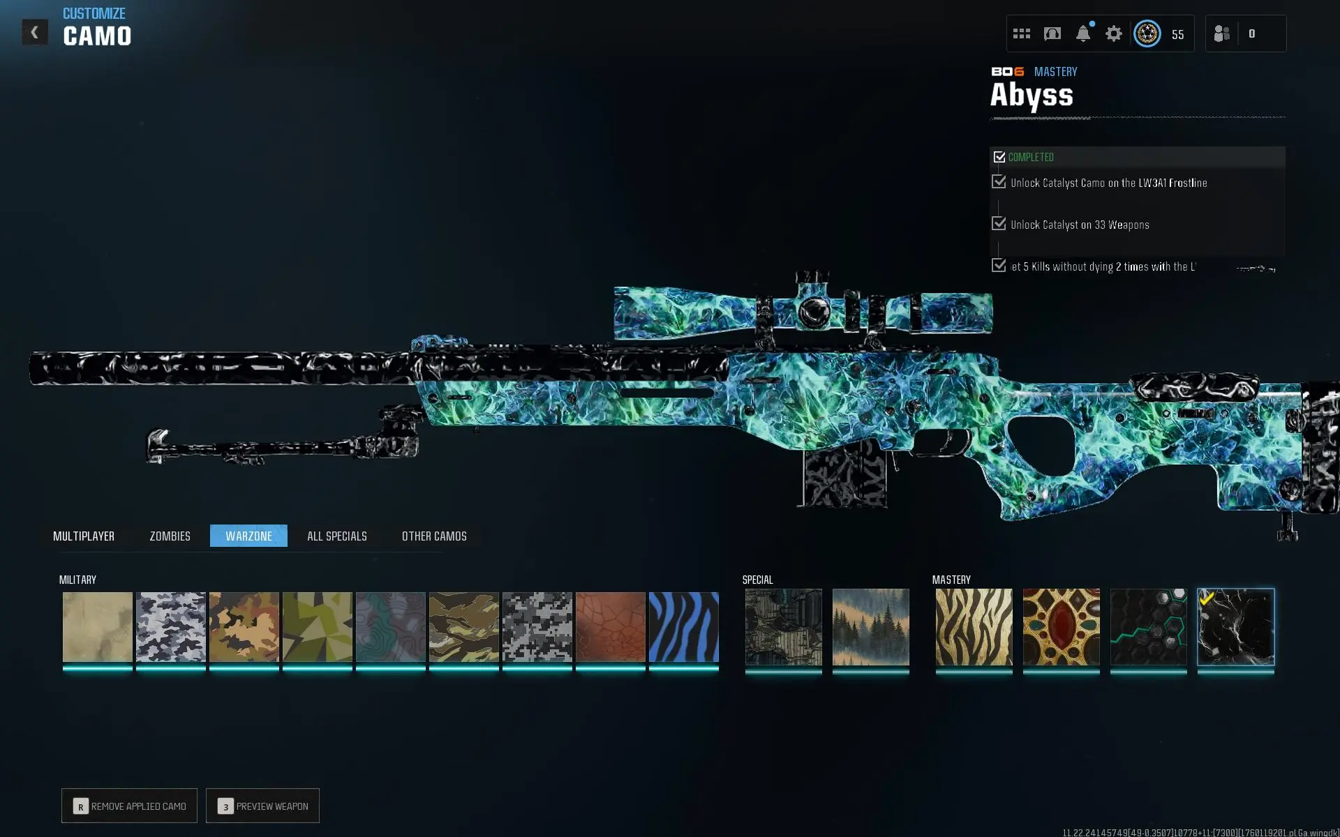 Buy 🎮【🎖️ Prestige Master ⸱ Level 60 】【35 WEAPONS SINGULARITY CAMOS ...