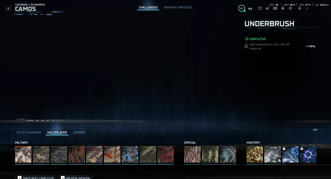 购买 6 Arclight camos unlocked 🛸 Level 55 pres 1 🐕 Shattered Gold camo on ...