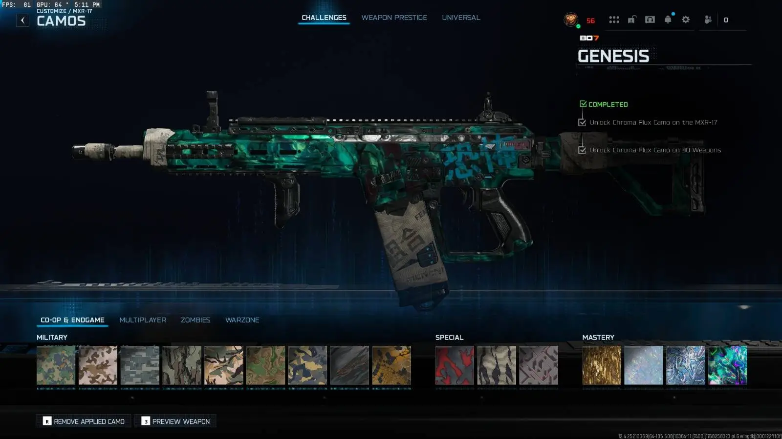 Buy 🌟 BO7 🎮 Prestige Master Genesis + Apocalypse Camo On 31 Guns 🎯 ...