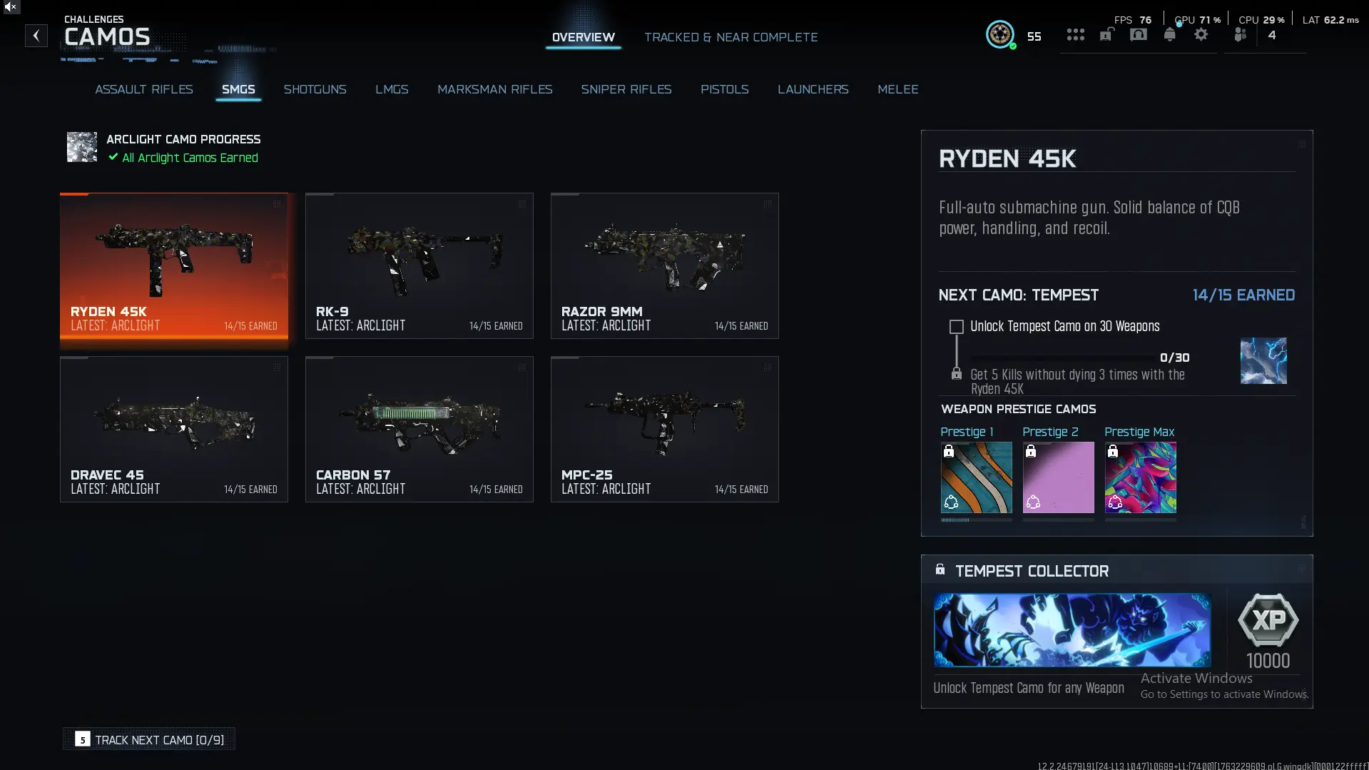 Kup 🎮 BO7 🎮 12 Arclight Camos 💥 Level 55 💎 100+ Camos🌐 All Platforms ⚡ Full Access 🚀 Fast ...