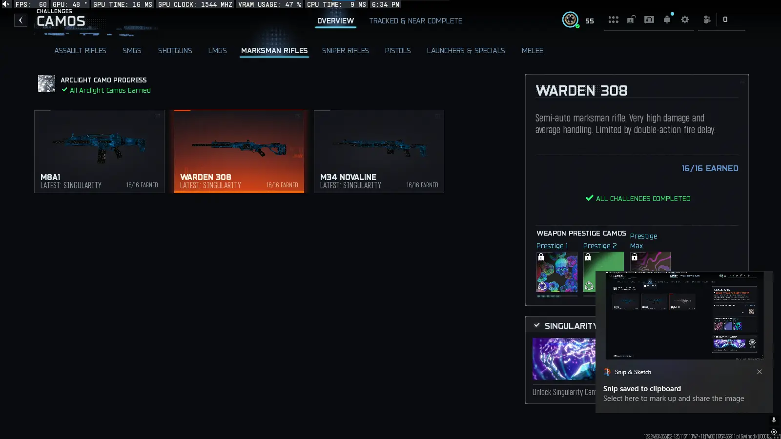 Buy 🔒🚀 Singularity Supreme Pro Unlock Account | 🏆 Prestige 1 ⸱ 55 Level ...