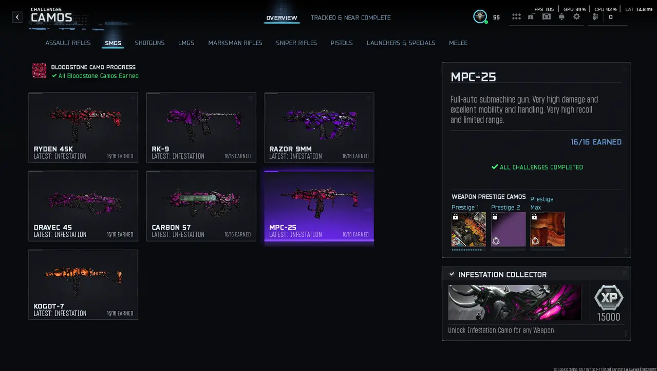 $409.59で⚡ BO7 ⚡ 30 Infestation 🌠 Prestige 3, 4 Ready LVL 55 🧿 13 Maxed ...