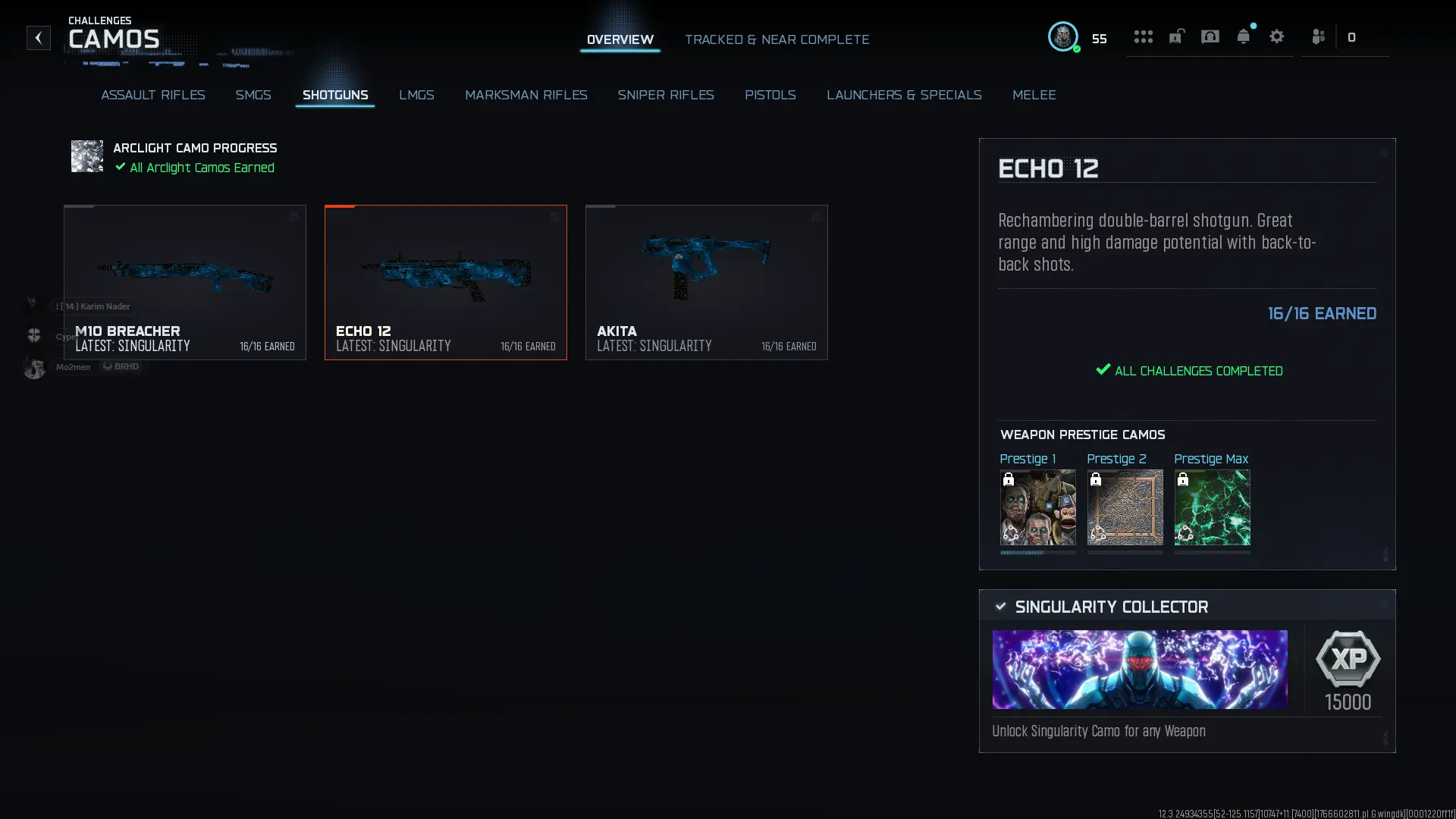 Buy 💥 BO7 💥 30 Singularity Camo 🌠 LVL 55 🎯 450 Camos Unlocked 🥇 Self ...