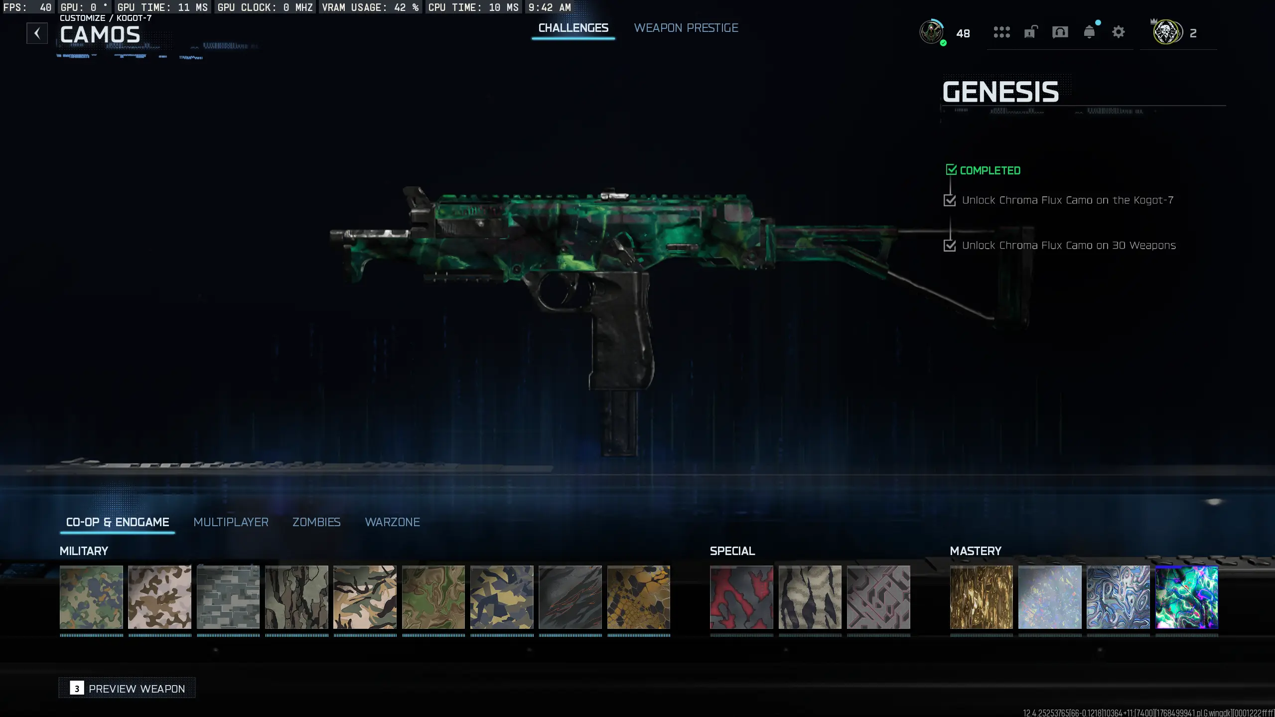 Cumpără BO7 Prestige Master 🌌 Genesis × Infestation × Singularity 🔫 All ...