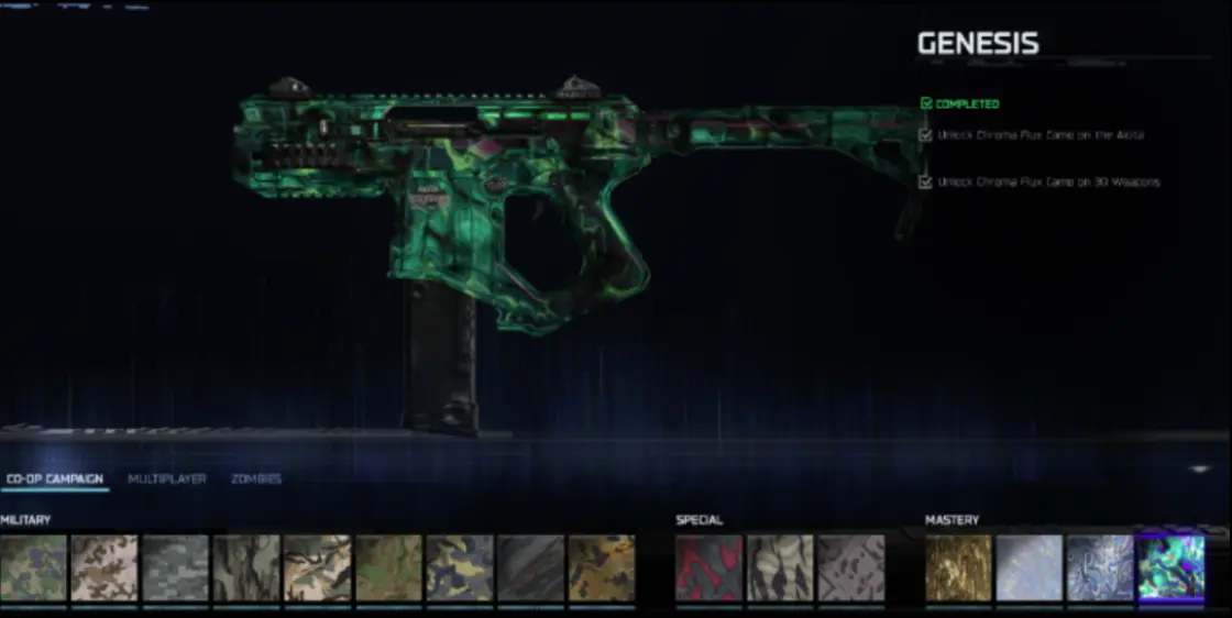 Купите Genesis Camos ⚠️ 30x Fully Unlocked ⚠️ BO7 ⚠️ All Campaign Camos ...