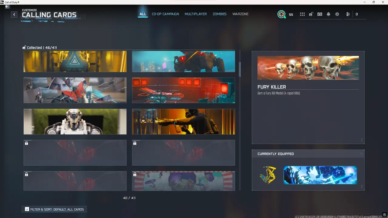 Kaufe ⚡ BO7 ⚡ 30 Singularity 🌌 Level 55 🎨 450 Camos Unlocked 🏅 Manually ...