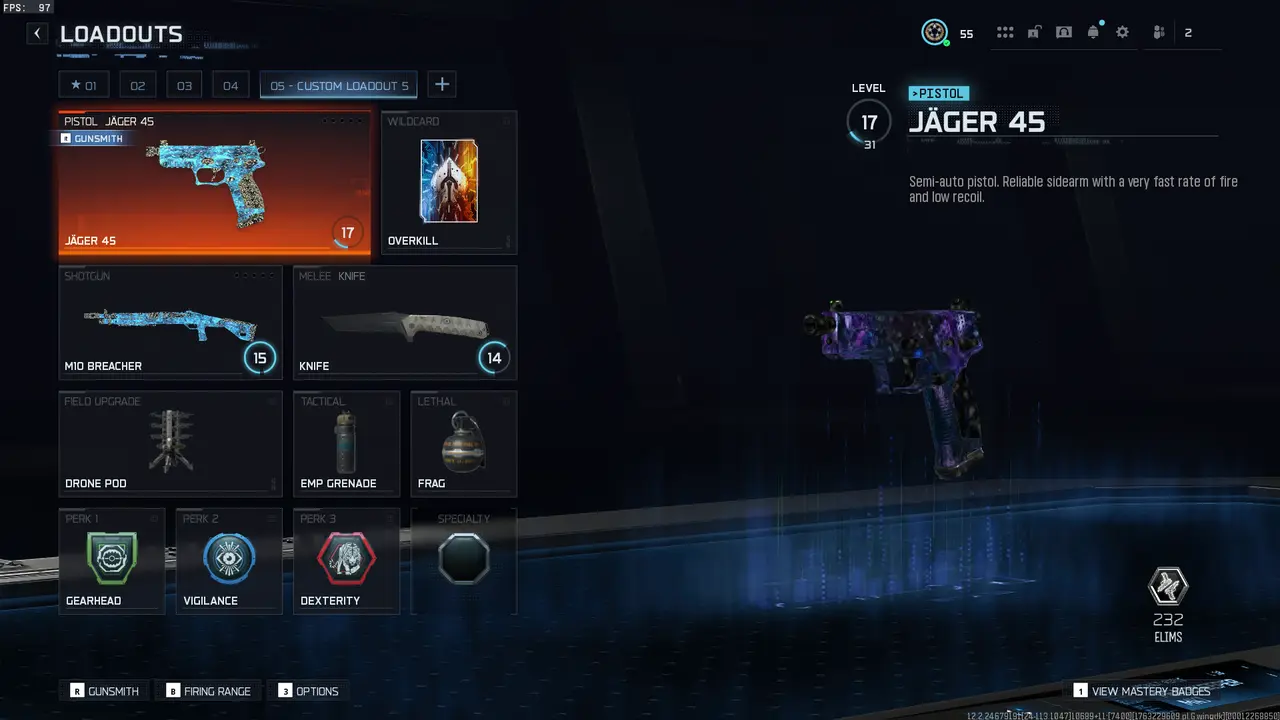 Koop Full BO7 Singularity mastery 🌒 Prestige 1 Level 55 🎋 Shattered ...