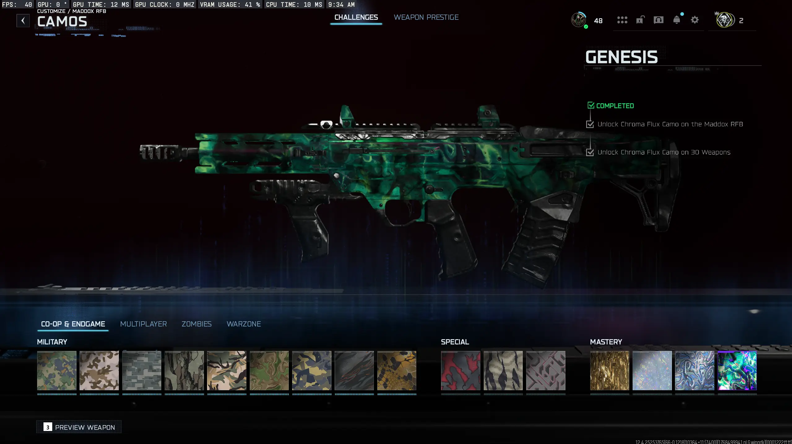 Koupit BO7 Prestige Master 🌌 Genesis × Infestation × Singularity 🔫 All ...