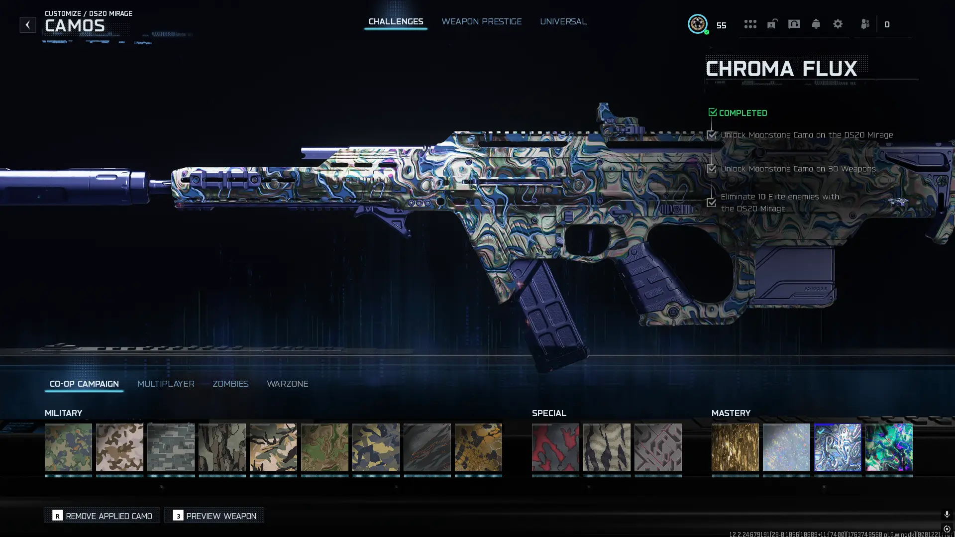 ซื้อ 🔥 BO7 🔥 30× Genesis 💠 450 Camos 🌈 30× Chroma Flux ⚡ Hard Unlock 🔓 ...