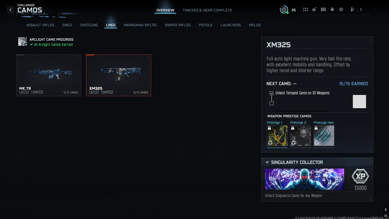 Купи Singularity x Infestation 🎮 900 Camos All Guns Maxed 🧪 Prestige ...