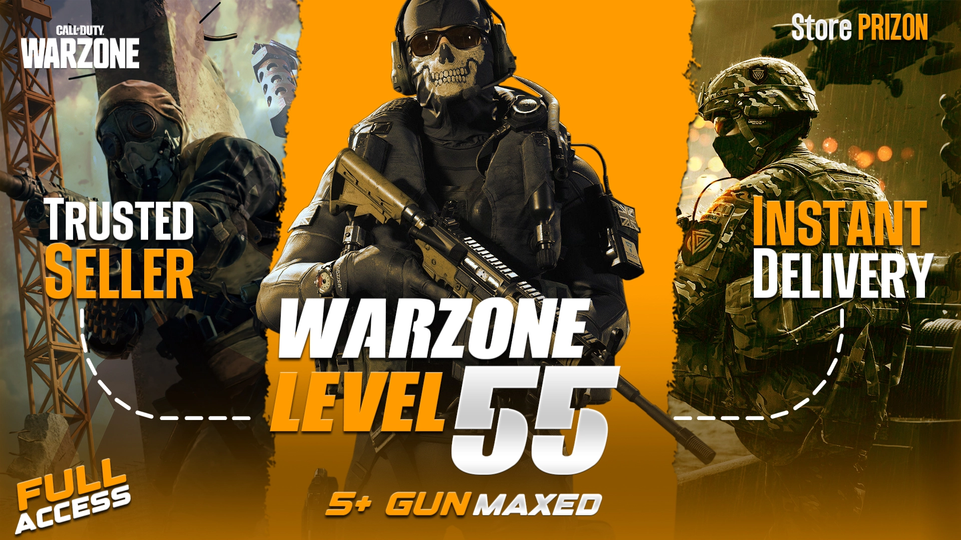 $4.66 karşılığında ️MW 3 ⸱⭐️5+ Meta Guns MAX ⸱🚀Level 55 ⸱ ️Ranked For ...