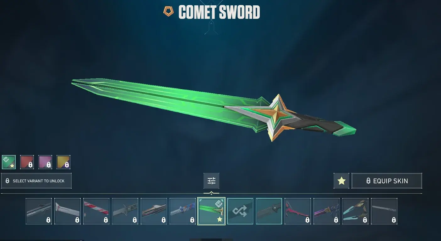 Achetez [LATAM]⚡70 SKINS + 4 Knifes⚡ Iridian Thorn Blade ⚡ Comet Sword ...
