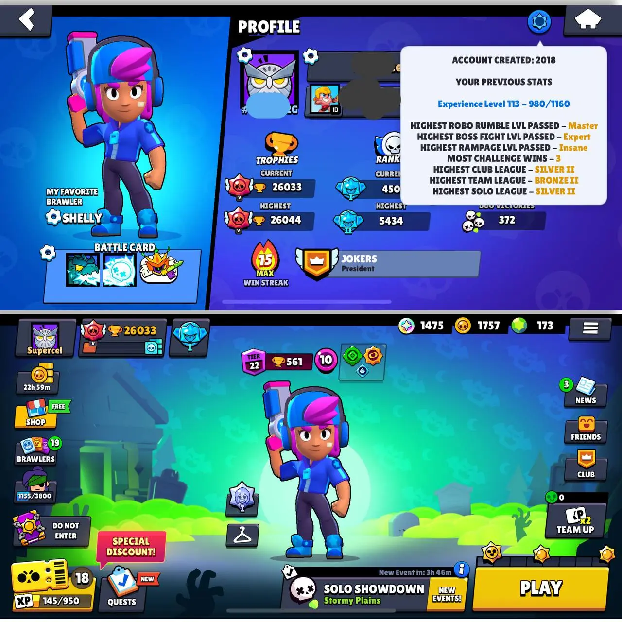 Achetez 💖rarest Star Shelly Skin💖26k 🏆og Account ⚡68 Brawlers⚡2 Max Brawlers 80skins 🪭 Instant