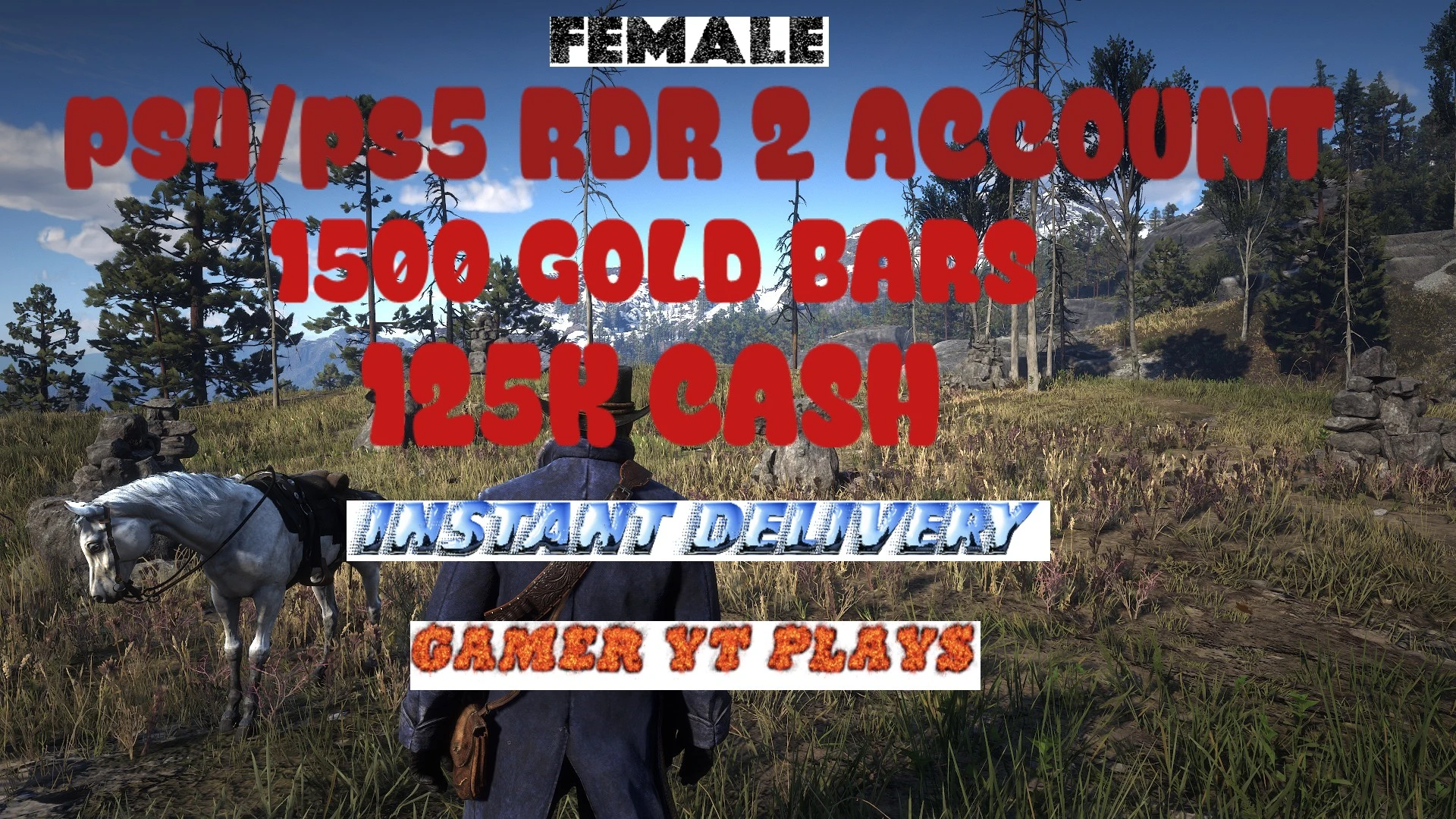 Kaufen Sie 【PS4/PS5】Female 1500 GOLD BARS + 125000$ CASH Red Dead Redemption Online Modded ...
