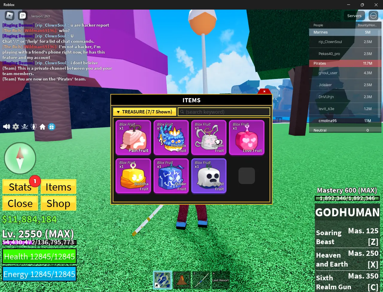 Buy ⚡ Blox Fruit 2550 Max Level ⚡ God Human Max 🔱 Cdk ⚔️ Sg 🎸instant Delivery 🚀 Unlinked🔗 For 2
