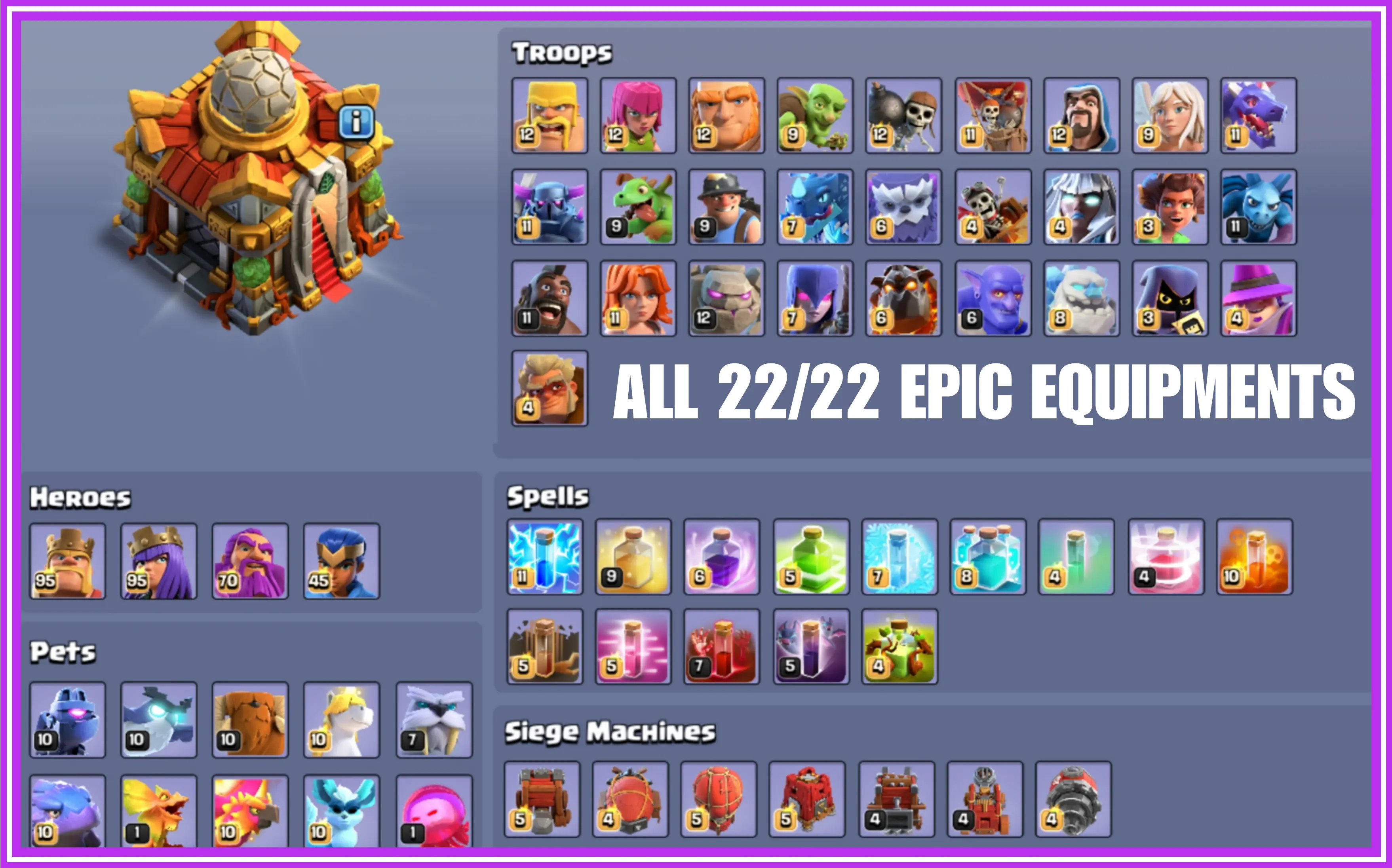 Kaufen Sie (READY FOR TH17) 🦋 TH16 FULL MAX ⸱ STRONG GEAR EQUIPMENTS ...