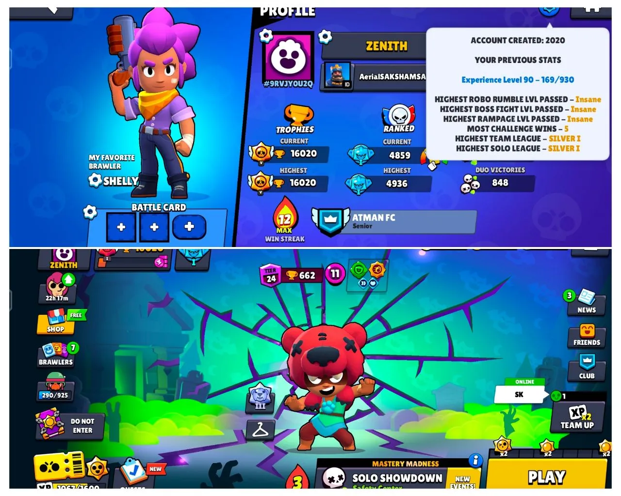 Achetez ⚡16000 Trophies⚡43 Brawlers ⚡ Nita Maxed Out⚡many Lvl 10 9