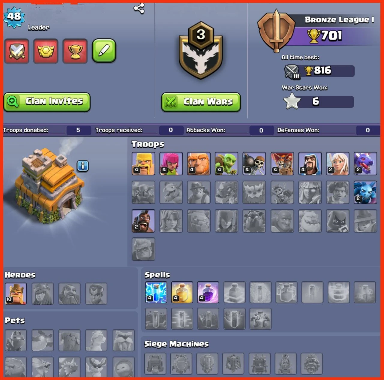 Kaufen Sie ♨️FREE CLAN WITH TOWN HALL 7 PURE MAX 💥 NC 🆓 🔥 OP MAGIC ...