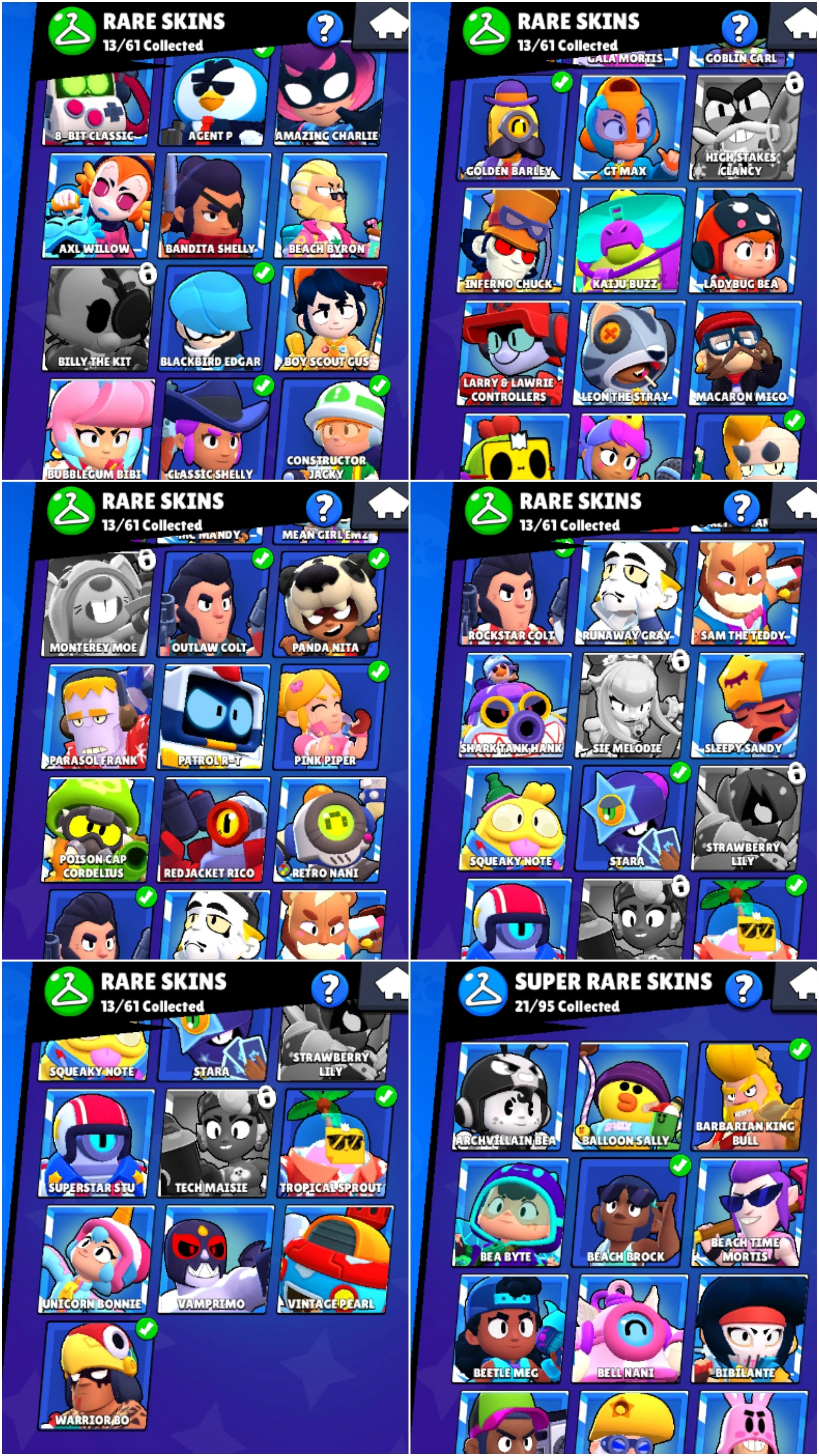 购买 Superb 73 Brawler ] 5 Max [ Many Lvl 10 ] 23 Tier 30+ Brawler ...