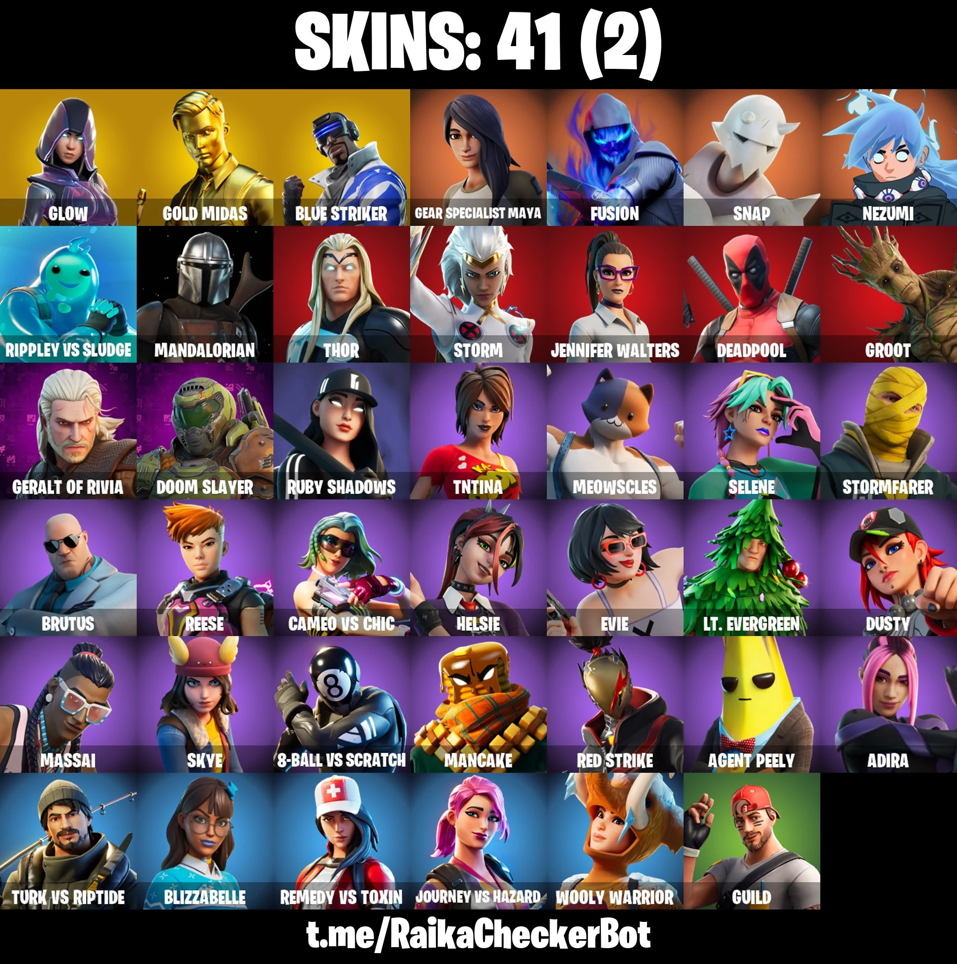 Buy 41 Skins Gold Midas Glow Orange Justice Mandalorian