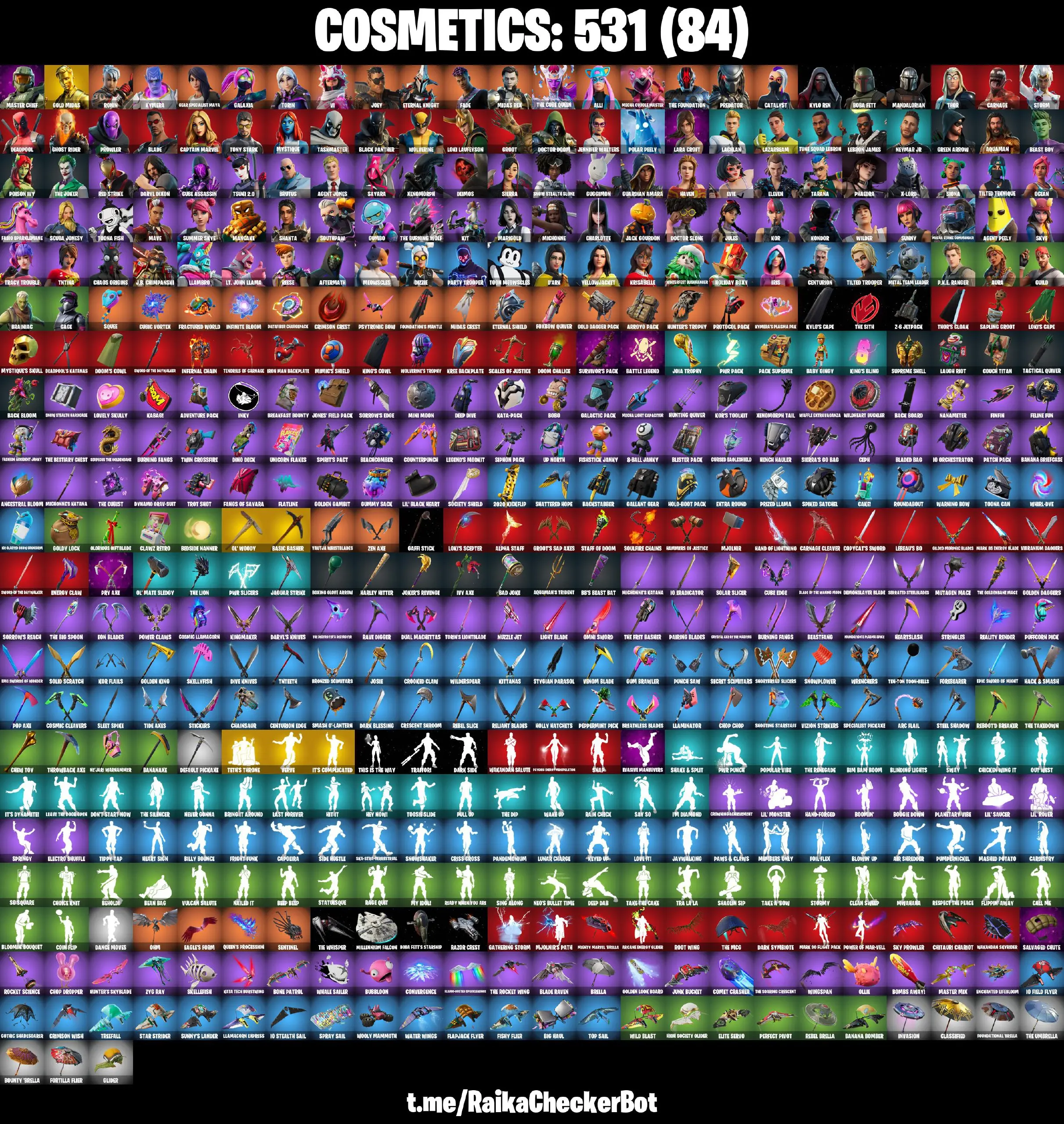 Buy π 122 Skins π Gold Midas π Lara Croft π Harley Hitter π Tony Stark