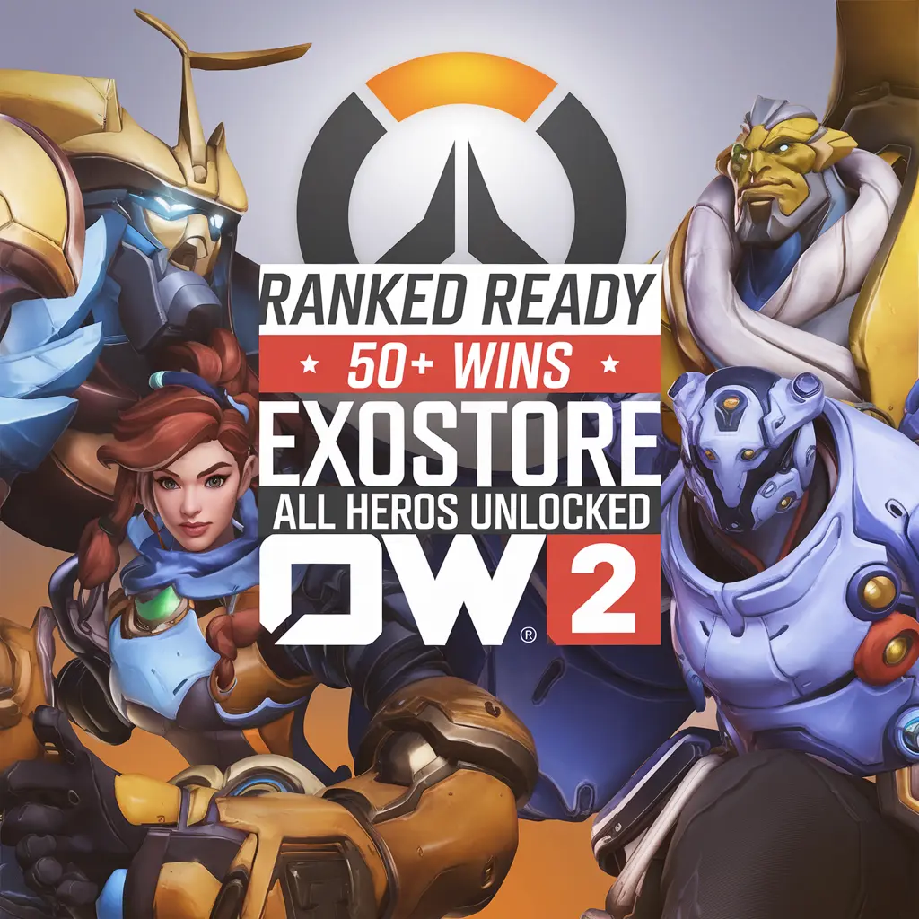 Buy 🎇OW 2 ⸱🌌Ready for Ranked💥50 Wins ⸱ 🌟All Heroes Unlocked ⸱ ️Phone Verified / Mail Changeable ...
