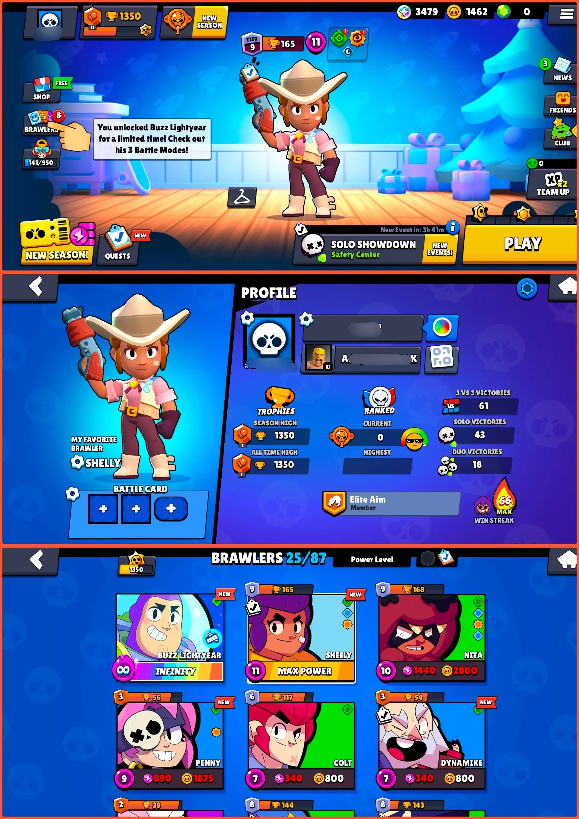 Acquista 25 Brawlers ⸱ 13k Trophies And 13 Skins Worth 800 Gems Shelly