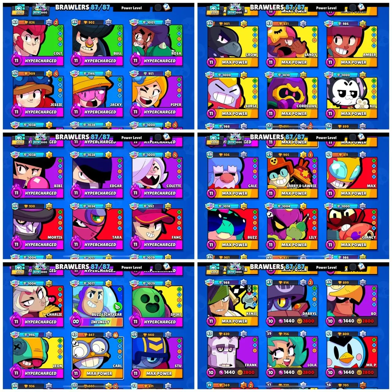 Acquista OG STAR SHELLY MERCHANT GALE 52K TROPHIES 136 SKINS-87 ...