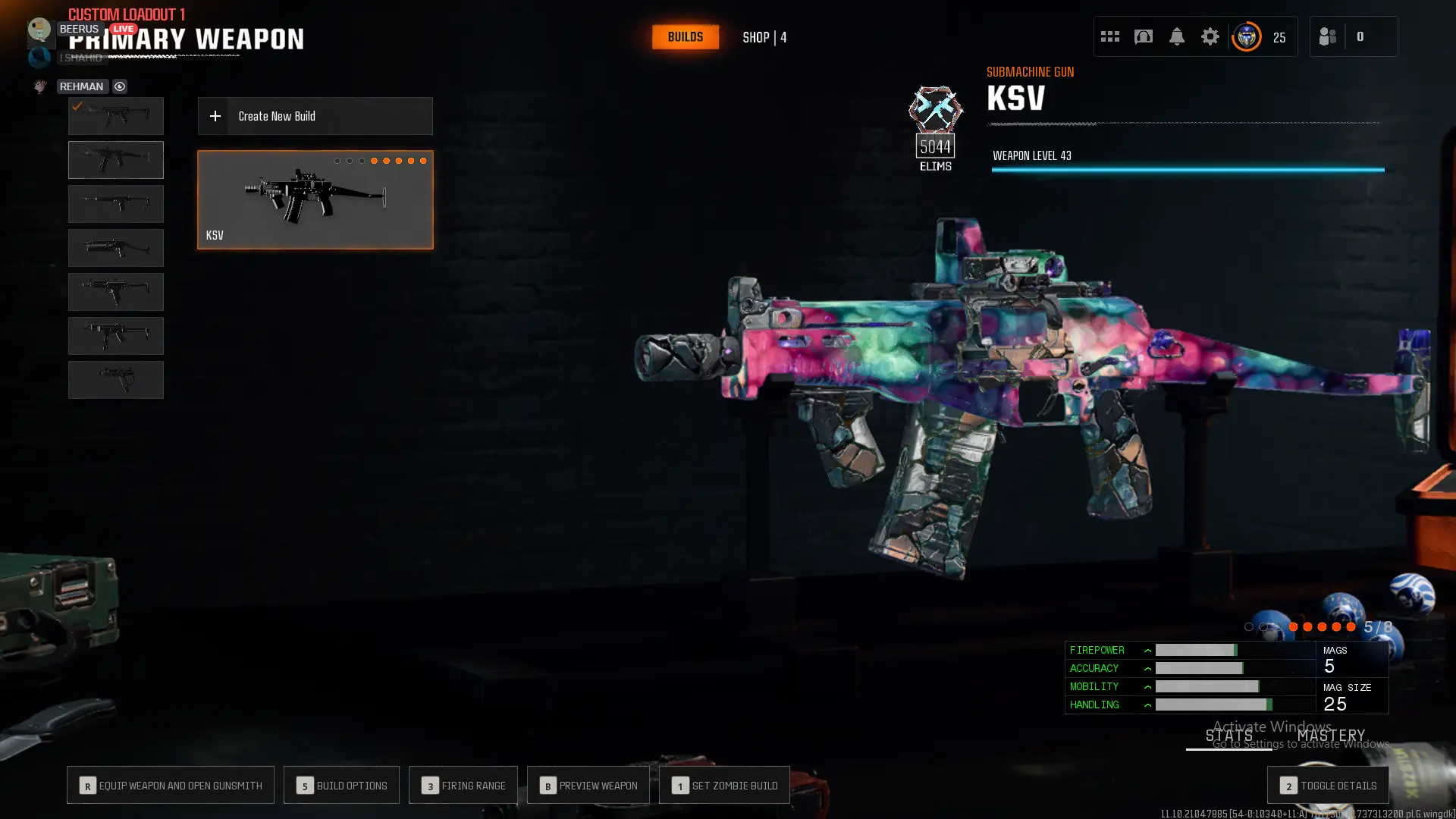 Buy 【 BO6 / WZ4 】 { Prestige 9 } Dark Matter x Nebula +1000 Camos ...