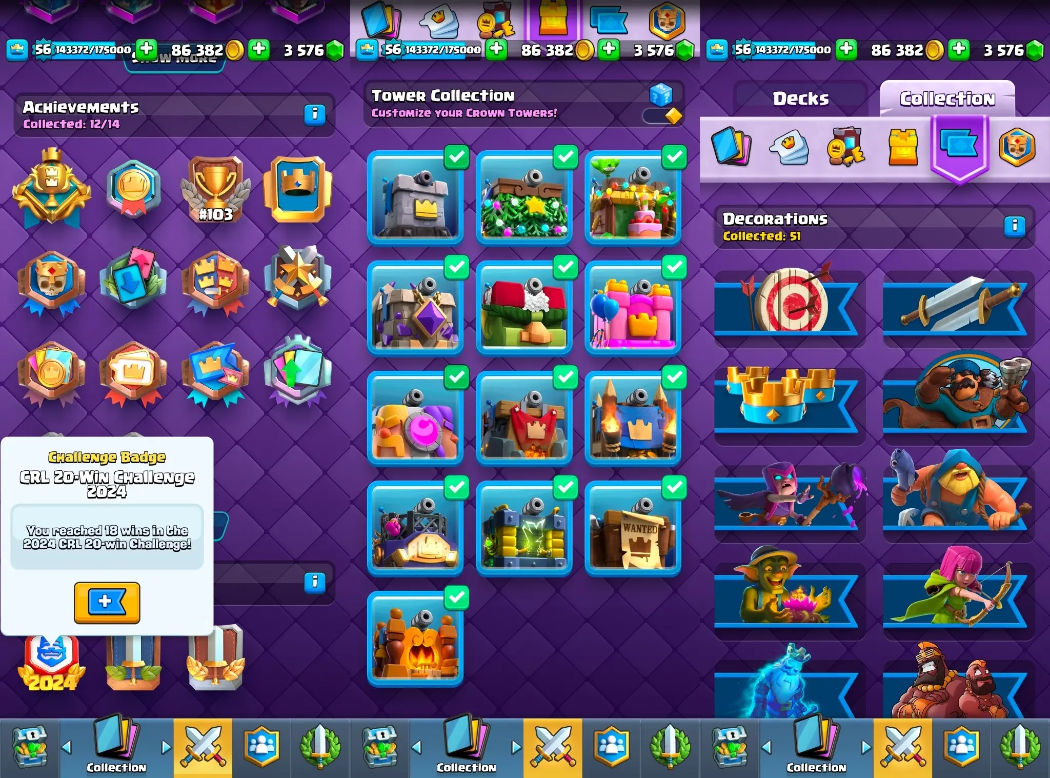 Acquista ULTRA-RARE CRL 20 WIN CHALLENGE & CRL EMOTE [40 CARDS MAX ...