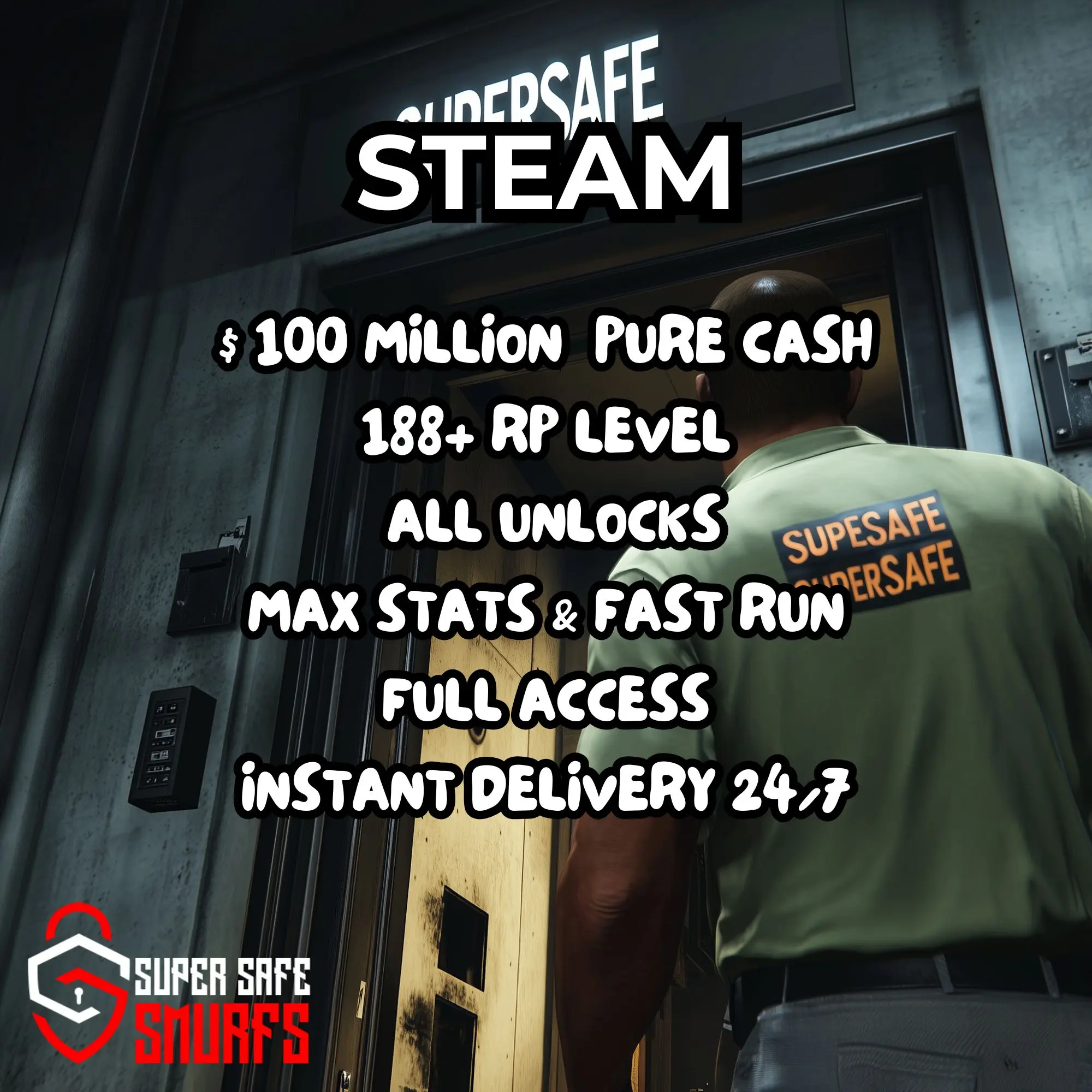 Kaufen Sie 【Steam】🔥 Level 188 | Max Unlocks | 103 Million GTA$ | Max ...
