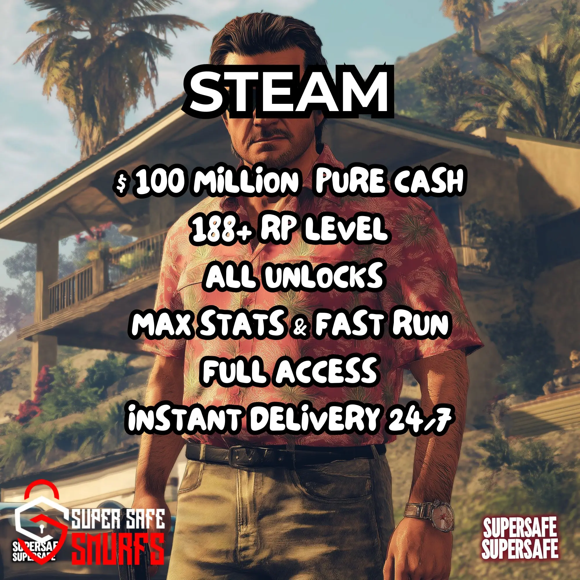 $31.12で【Steam】Prestige 188 | All Features Unlocked | 103M Pure GTA Cash ...