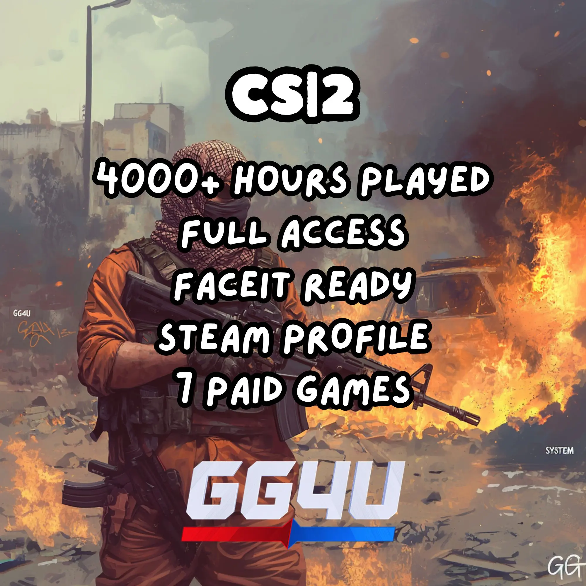 Acquista Steam | 3950+ Hours | CS2 + 10 Games | Includes 7 Paid | Play Enabled 🔥 Data Fully ...