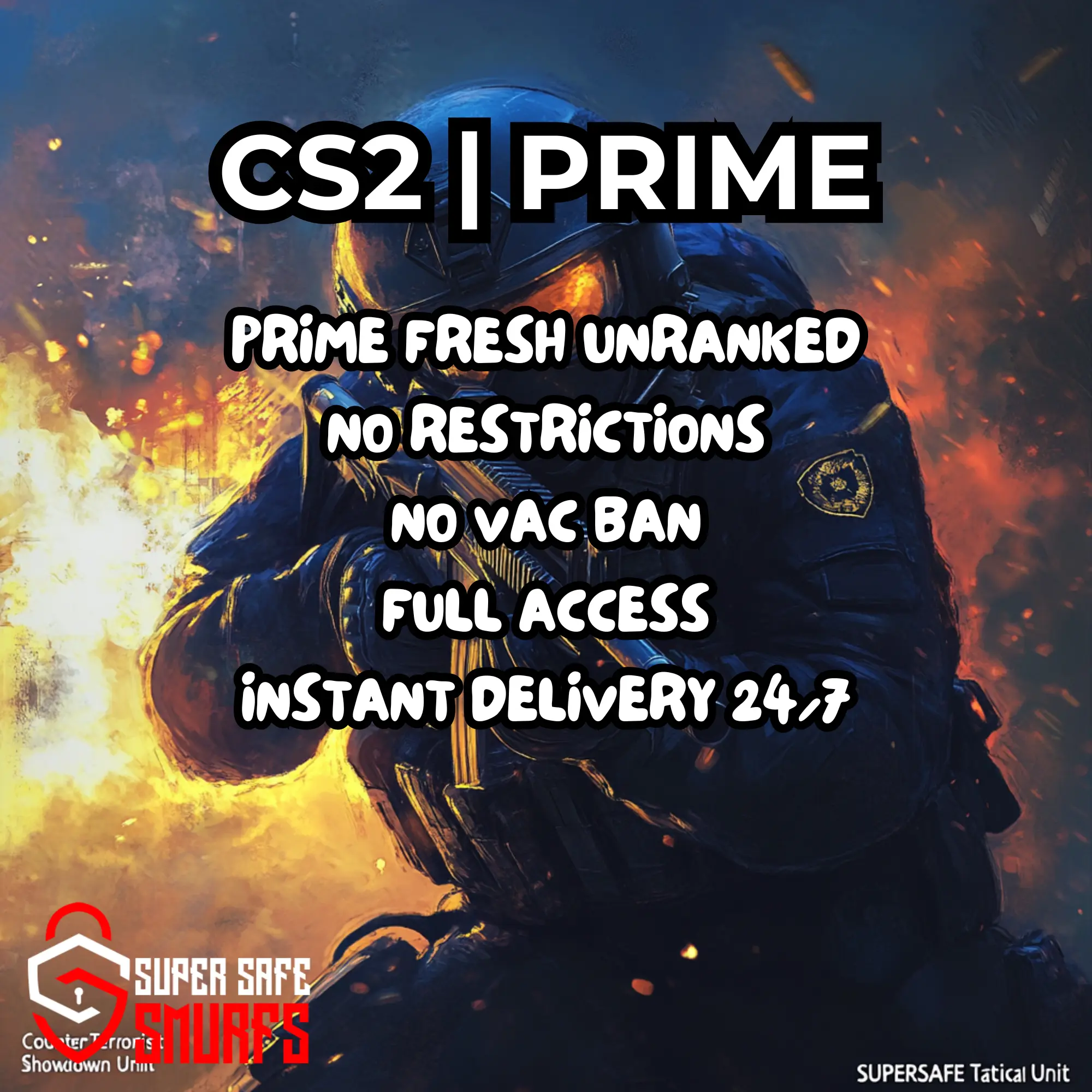 $31.04で🎮 CS2 Prime Unranked | Fresh & Secure Fully Verified | Instant ...