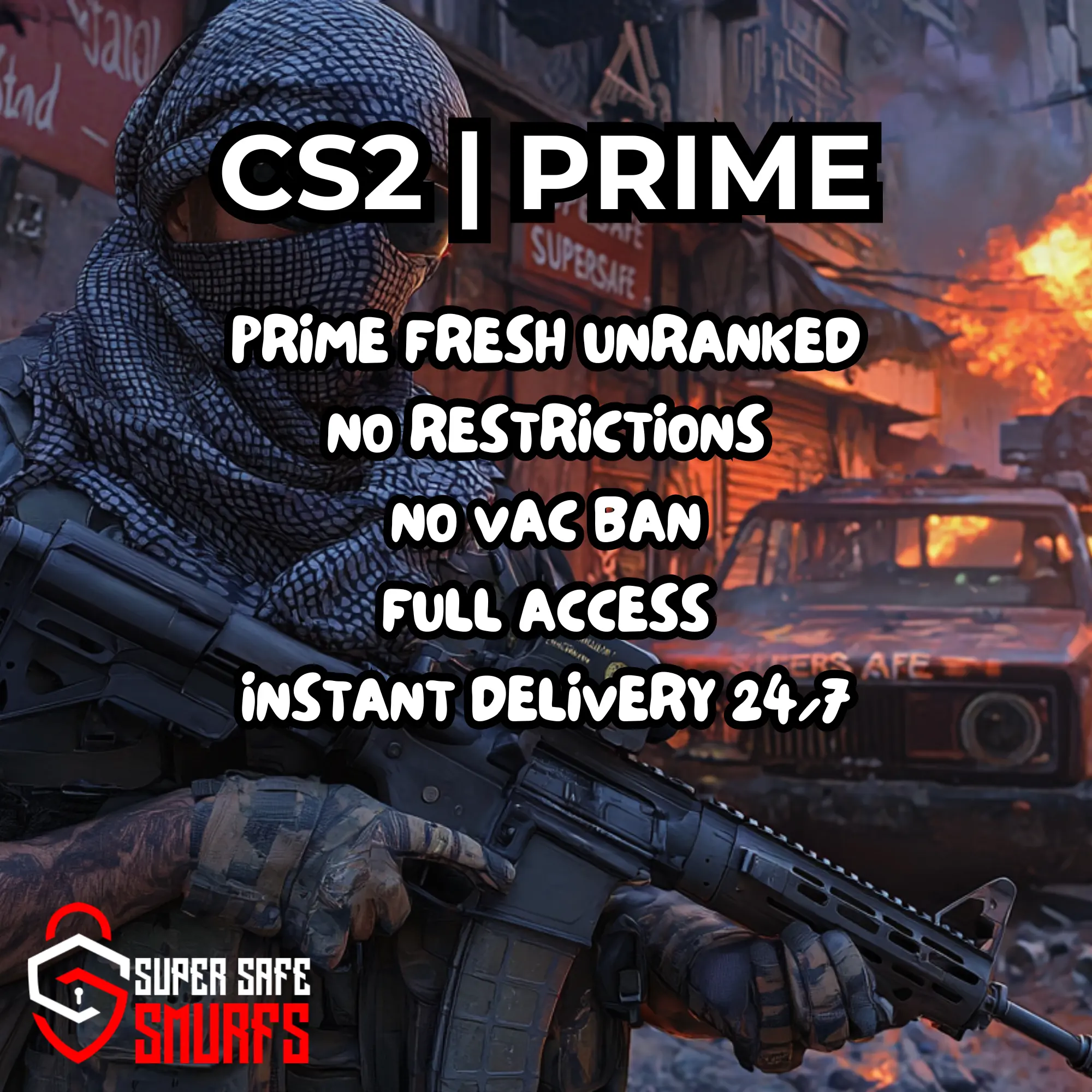 Compre 🔥 CS2 Prime Ready | No Restrictions Secure & Safe Instant Setup por $29.89 | Conta CS2