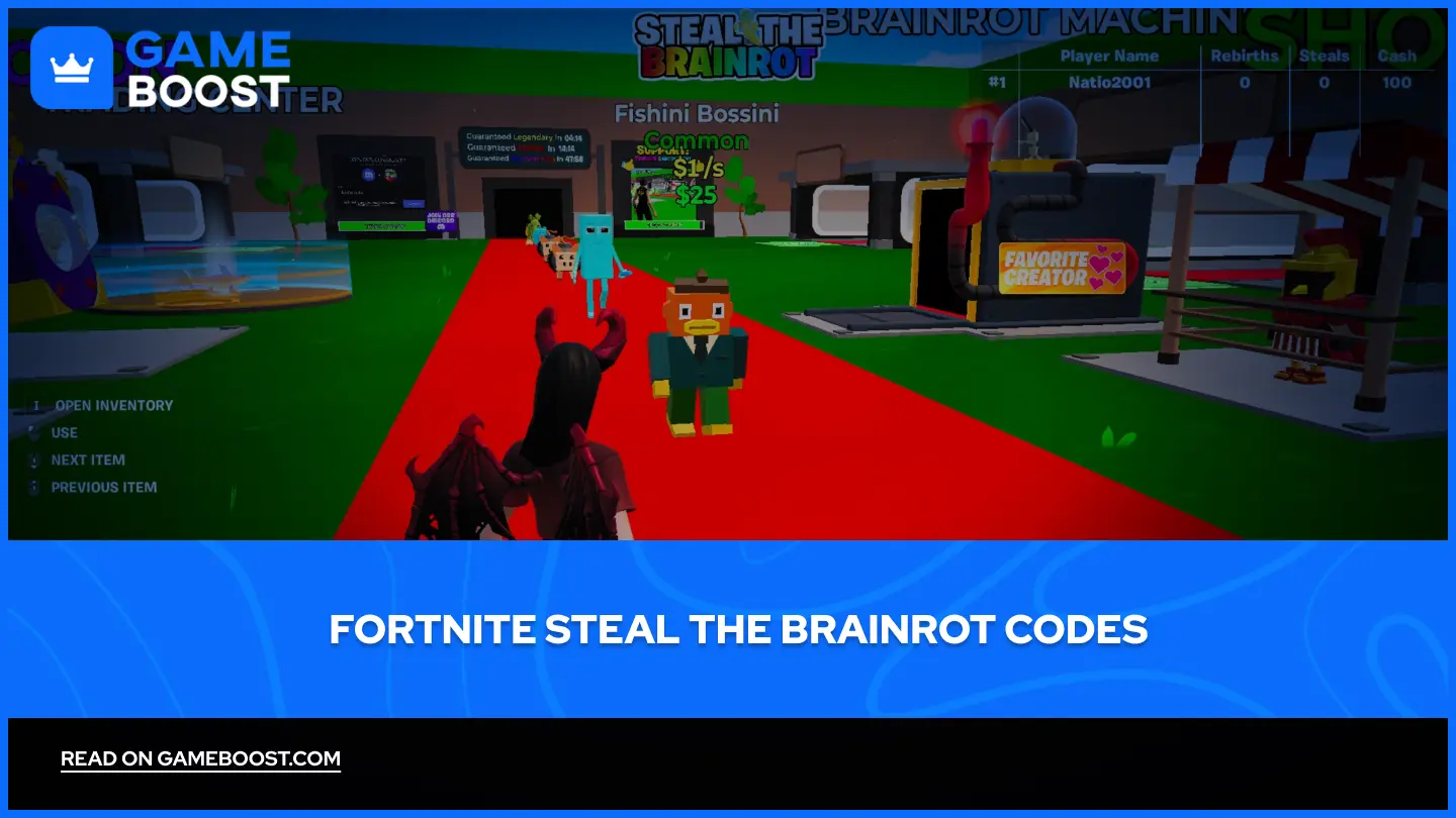 Fortnite Steal the Brainrot Codes (December 2025)
