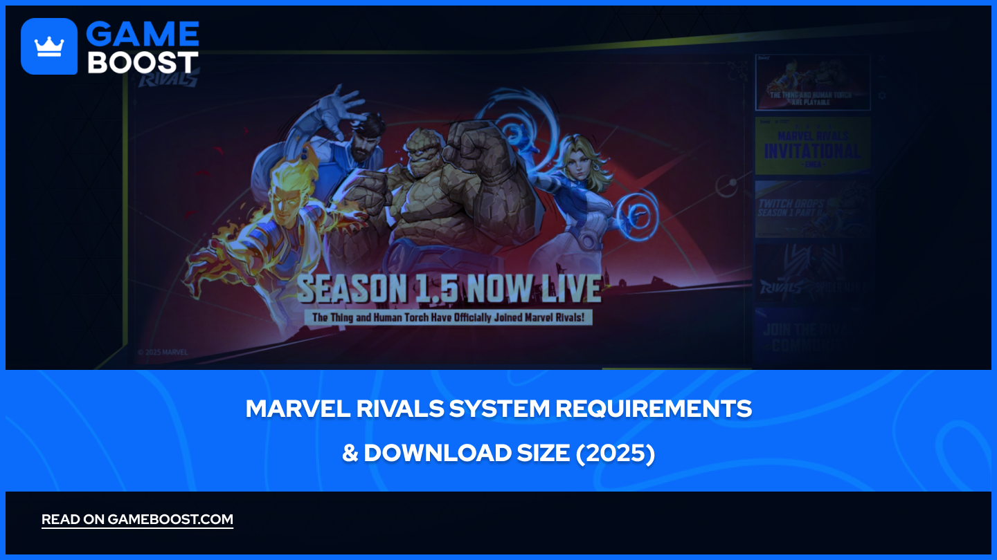 Marvel Rivals System Requirements & Download Size (2025)