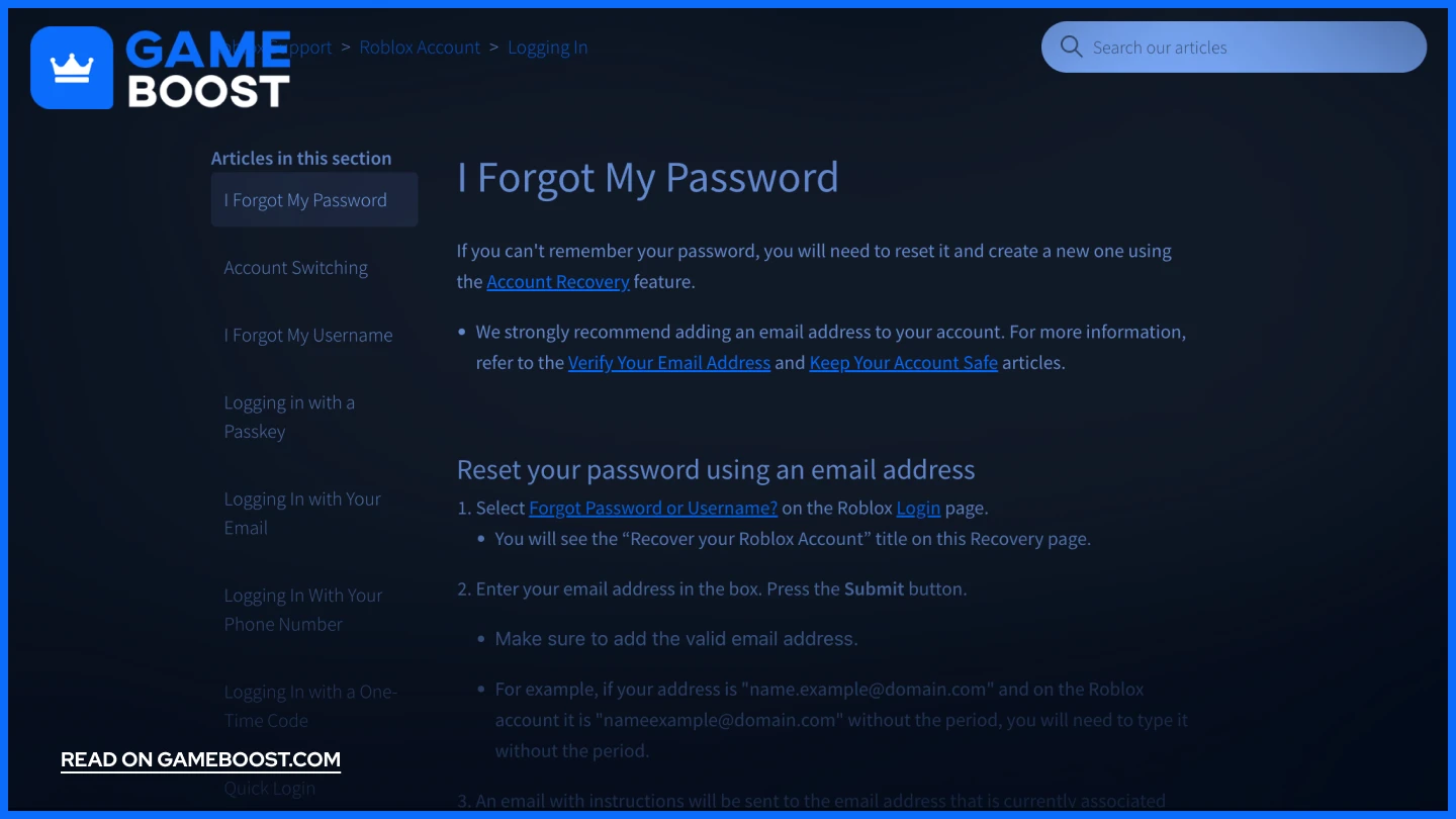 How to Recover Your Roblox Account Without Email