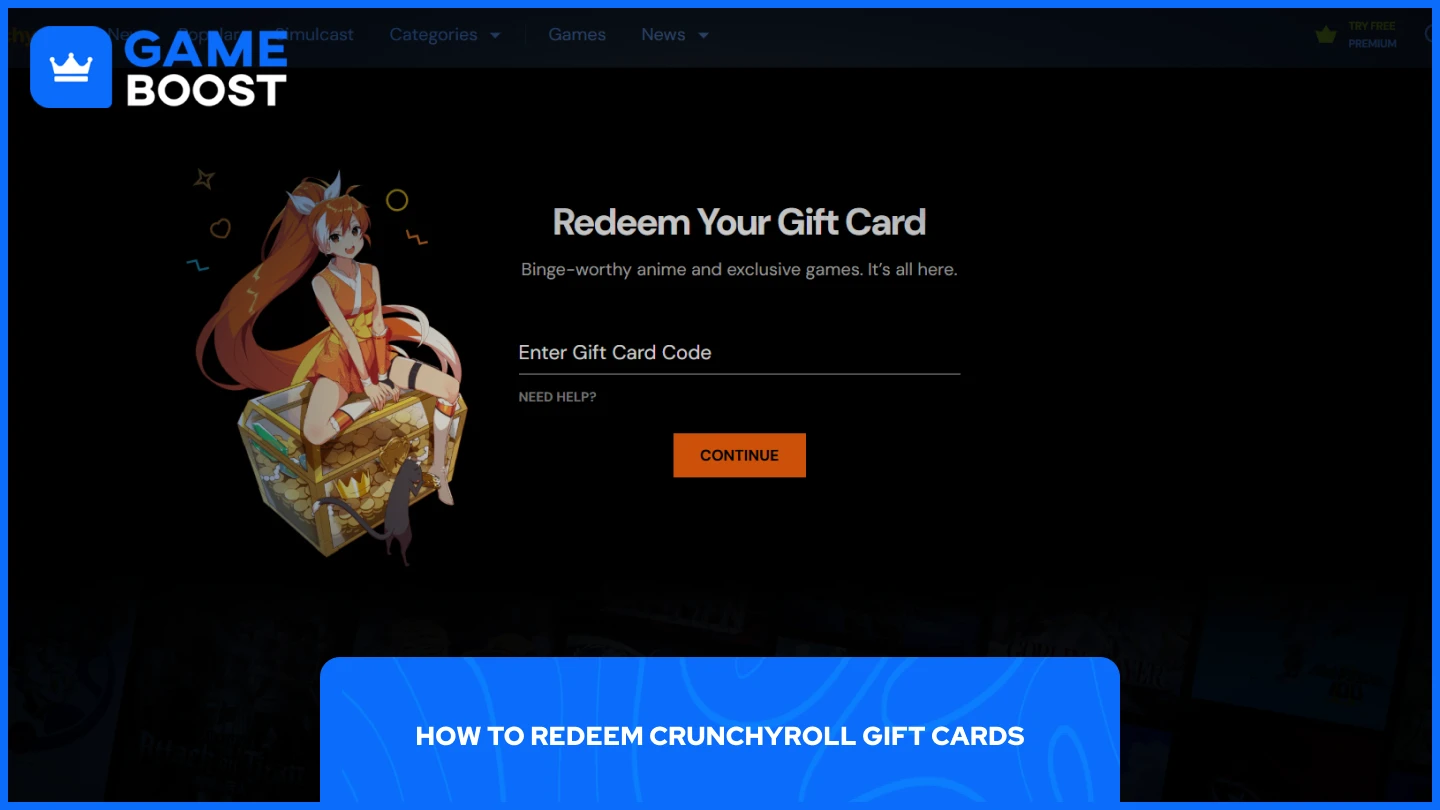 Paano I-redeem ang Crunchyroll Gift Cards