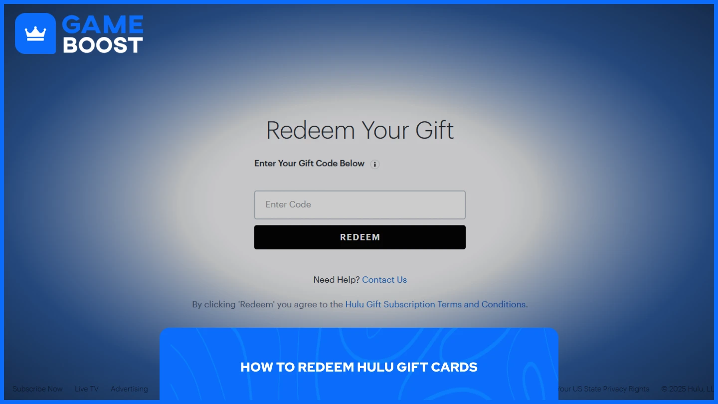 How to Redeem Hulu Gift Cards: Complete Guide