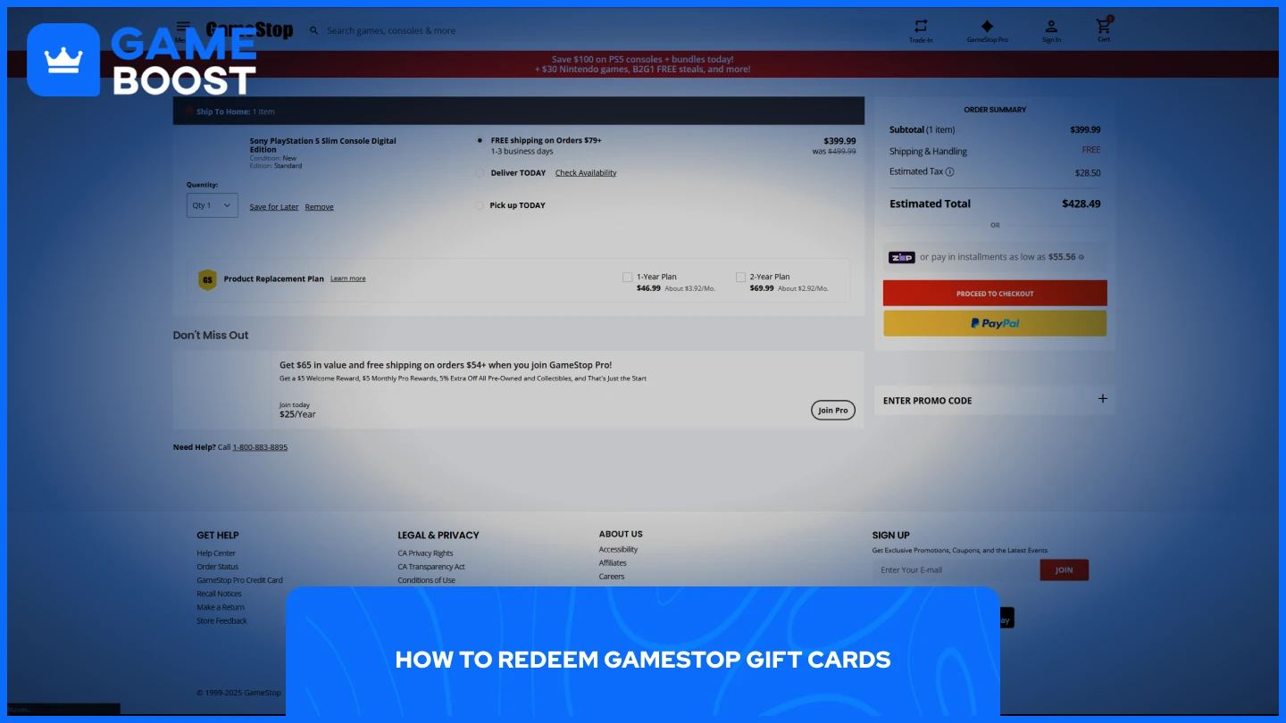 How to Redeem GameStop Gift Cards: Step-by-Step Guide
