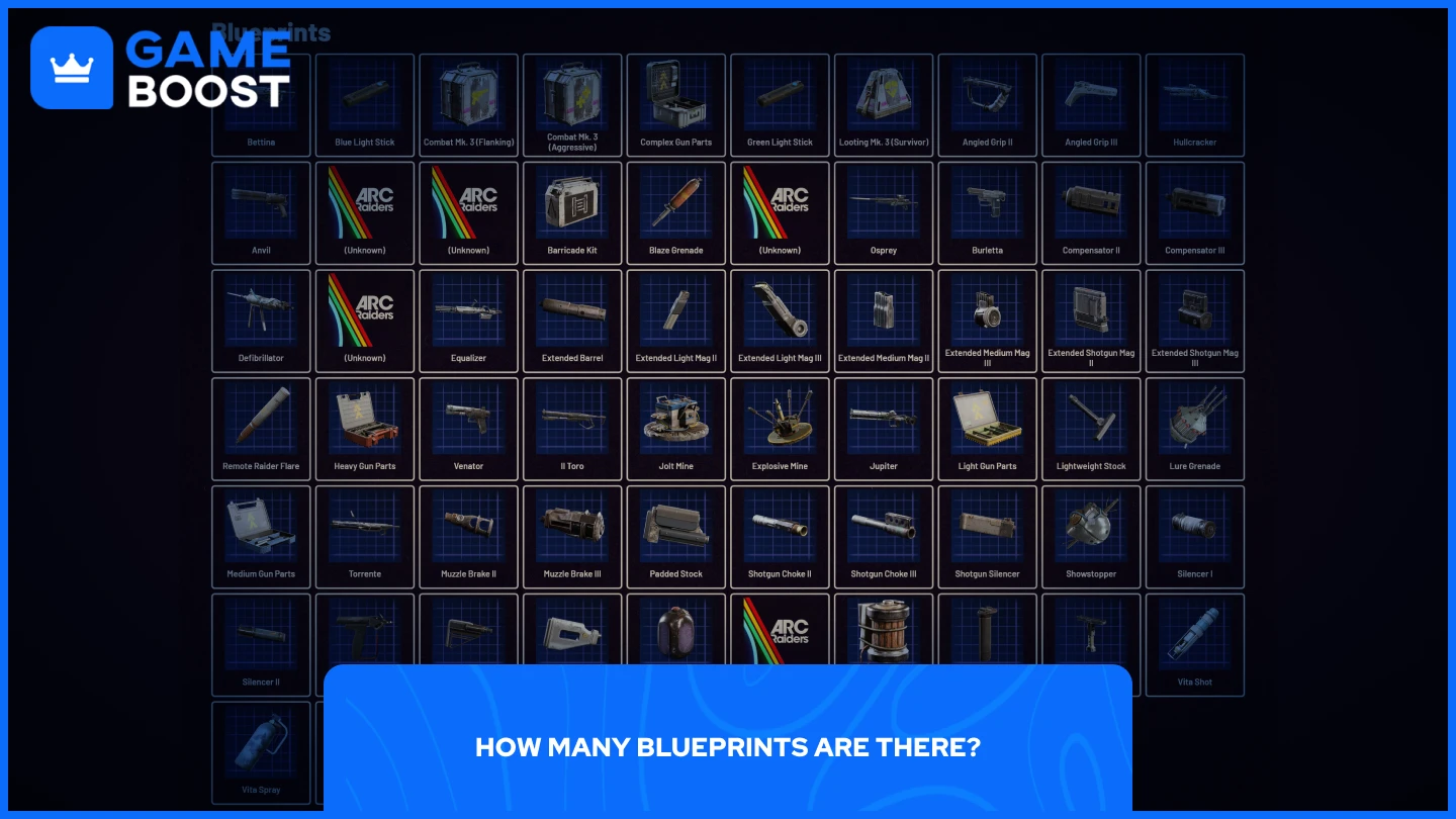 How Many Blueprints Are in ARC Raiders?