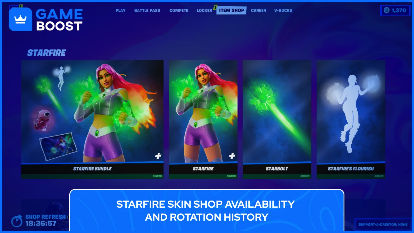 Starfire Fortnite Skin: Price, Bundle, and How to Get It