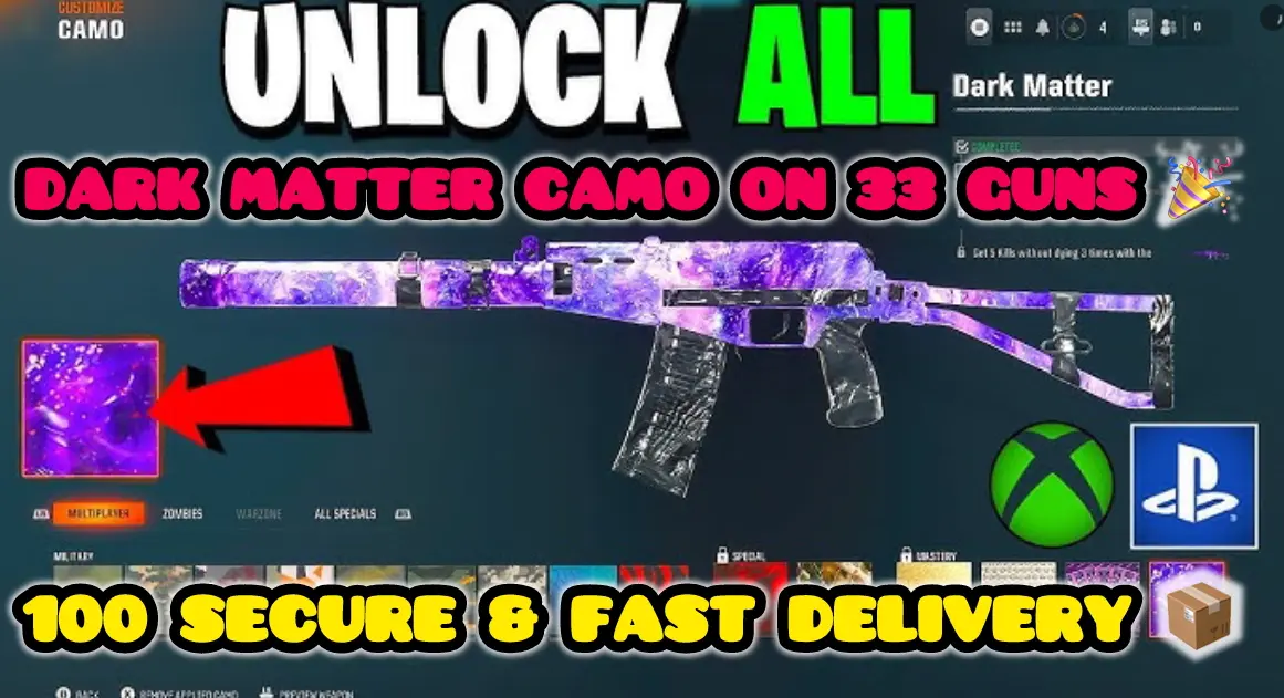 購入 (BO6) ANY Camo Unlock On 33 Guns | Black Ops 6 $36.41 で | CoD アイテム