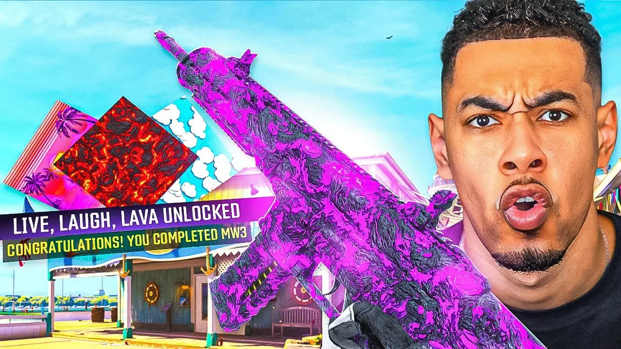 购买 ⏰ LIVE LAUGH LAVA Camo on All Guns | BLACK OPS 6 | BO6 💎 | Modded ...