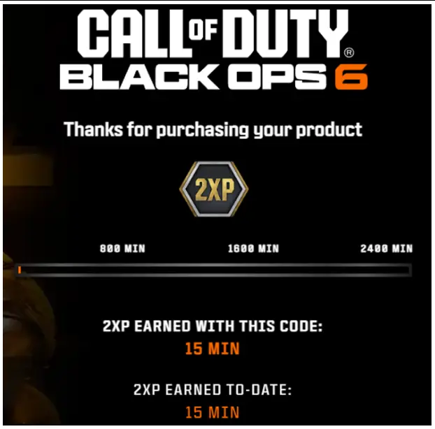 Buy 20 HOURS ☑ DOUBLE XP CODE ☑ PLAYSTATION - BLACK OPS 6 for $28.41 ...