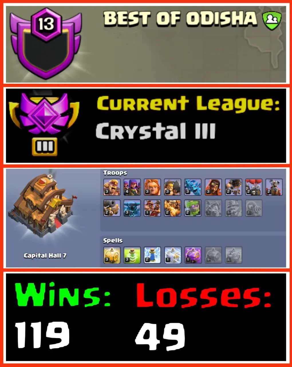 Compra { 30% OFF SALE } ‍🔥OP LEVEL 13 ENGLISH CLAN OP NAME : BEST OF ...