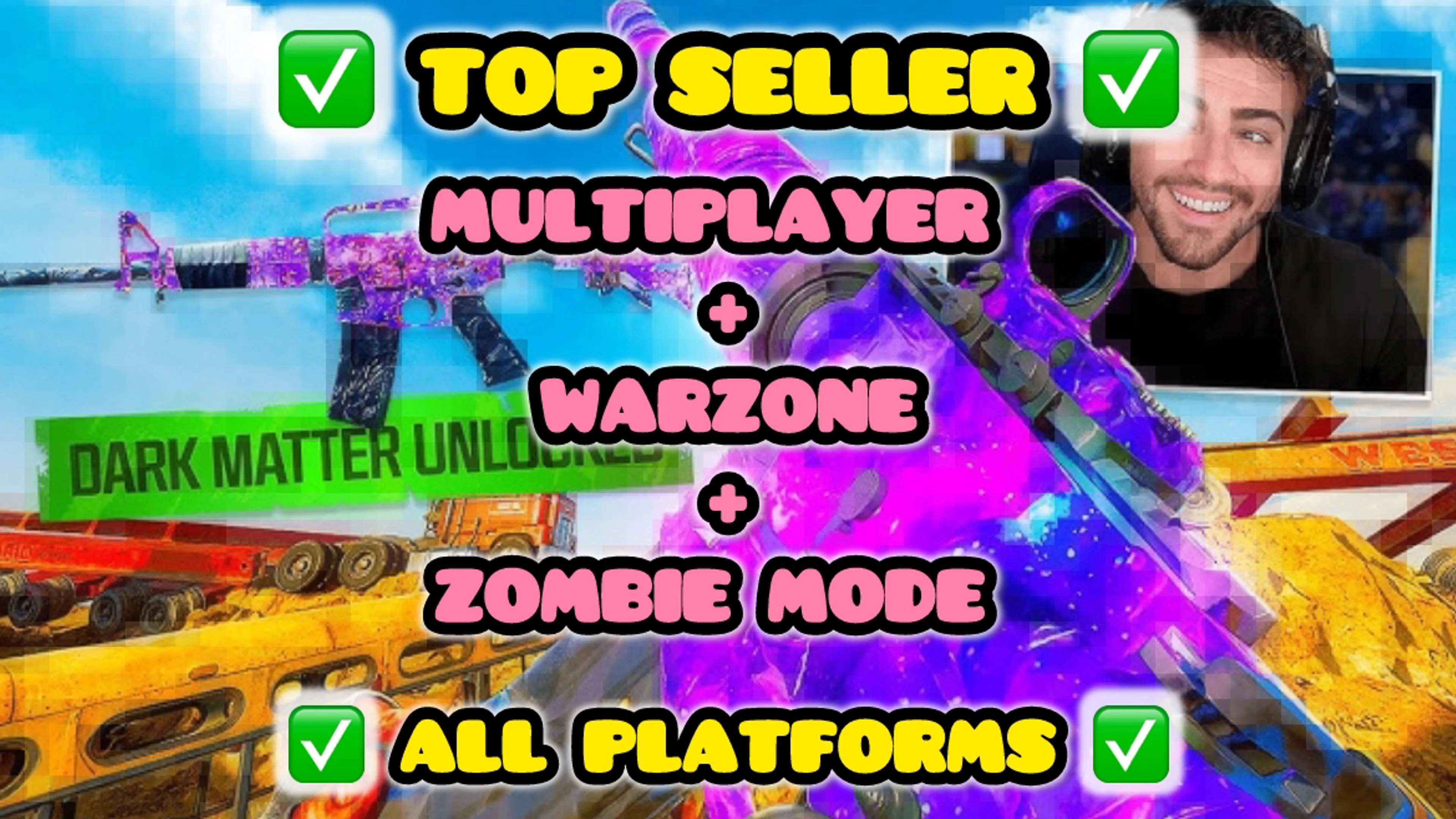 購入 BO6 Dark Matter Camo Unlock On 54 Guns Black Ops 6 Warzone 4 Season ...